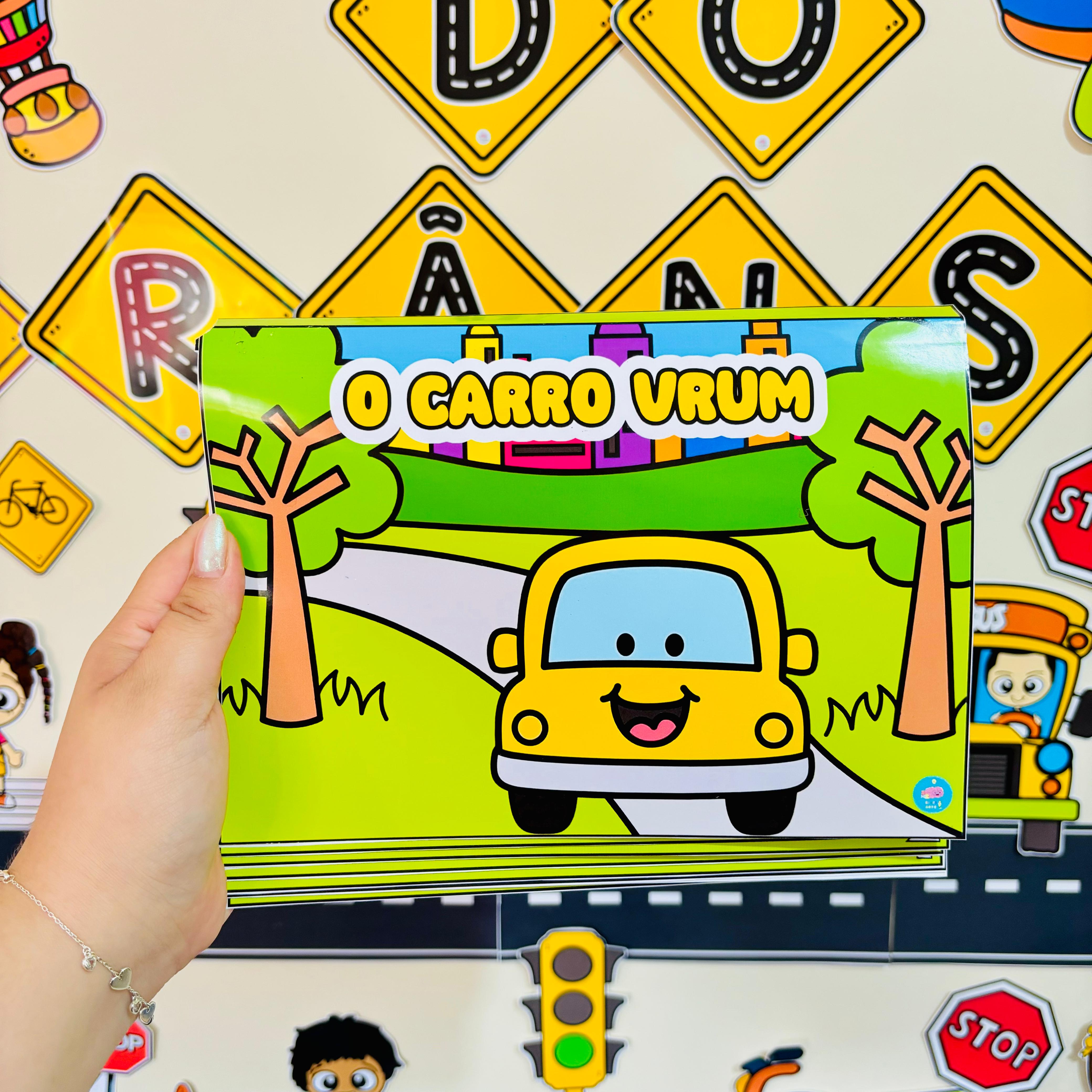 Livro 3D para Contação da História “O CARRO VRUM” - EDUCA ARTE