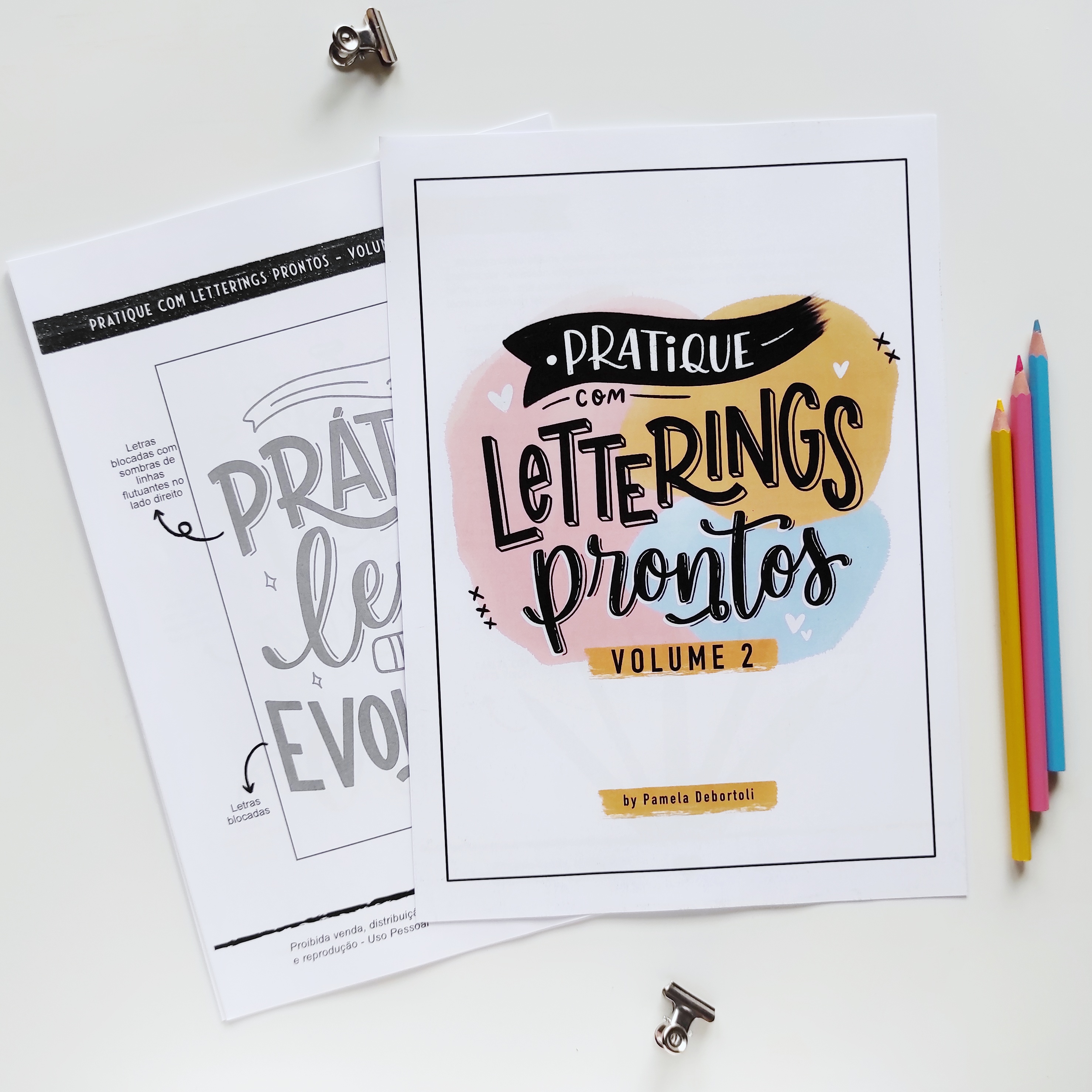 Pratique com Letterings Prontos Volume 2 - 30 Letterings