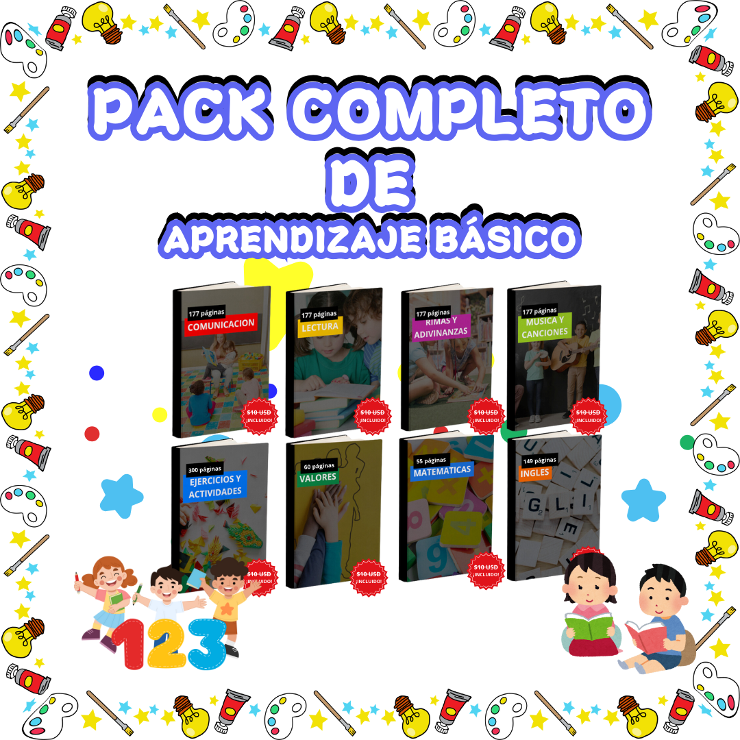 📚 Pack Recursos de Aprendizaje Básico para Niños ️
