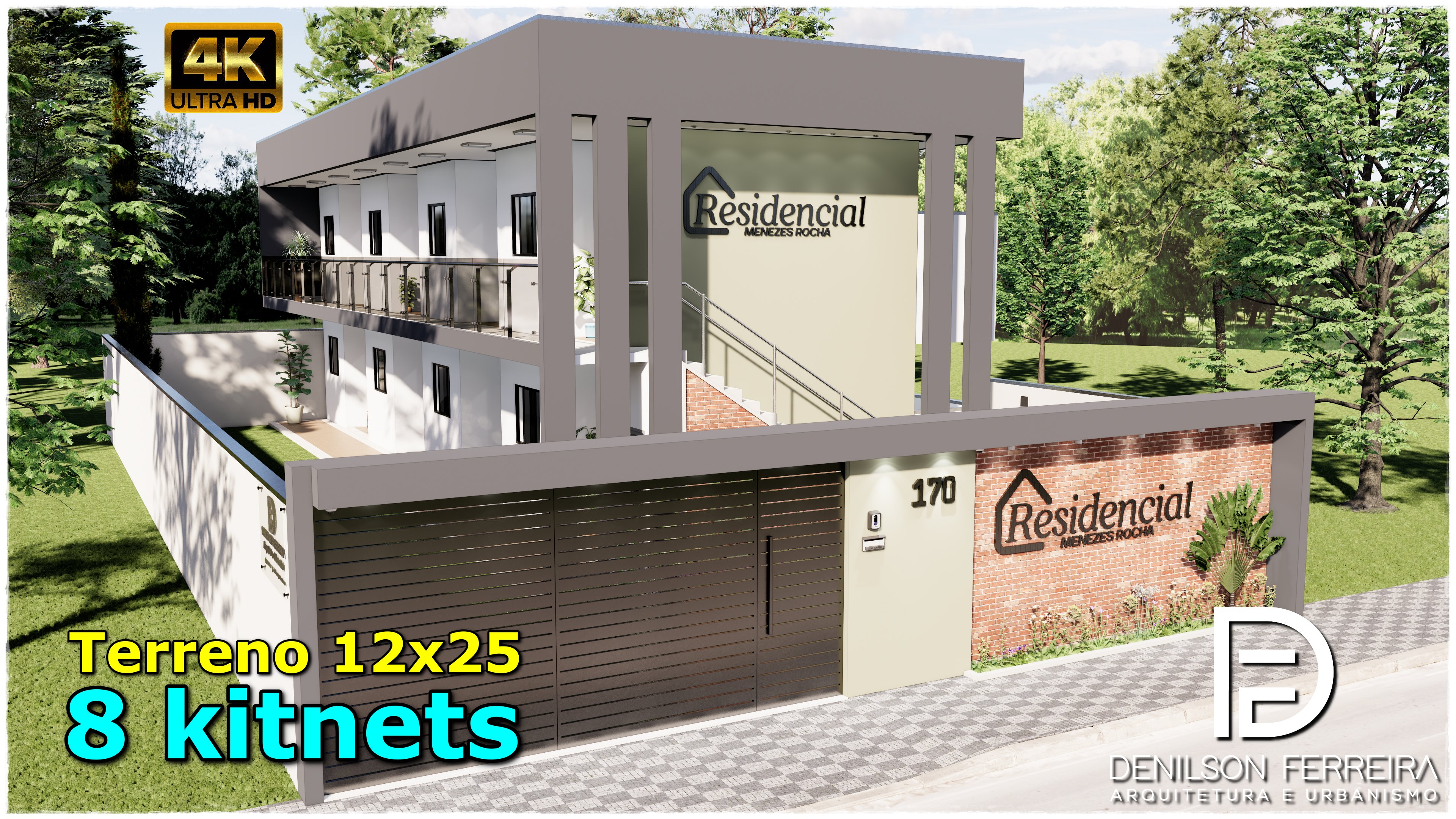 8 Kitnets em Terreno 12x25 | Projeto Moderno e Funcional! - Denilso...
