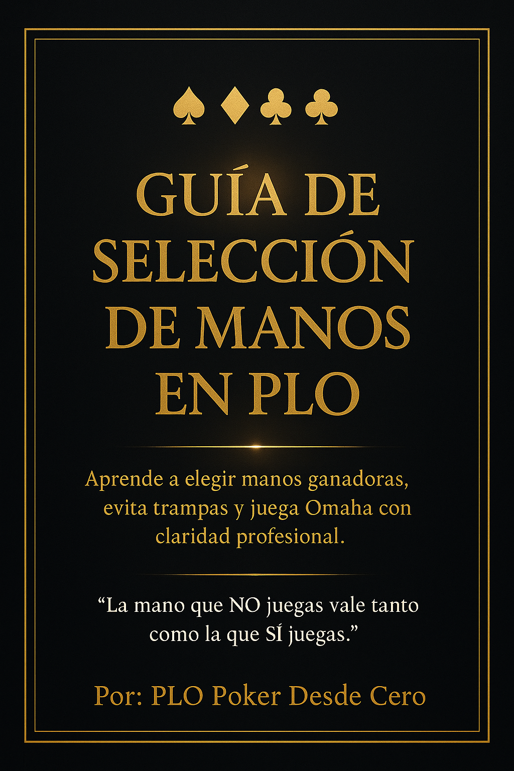 Guia De Seleccion De Manos en PLO | Hotmart