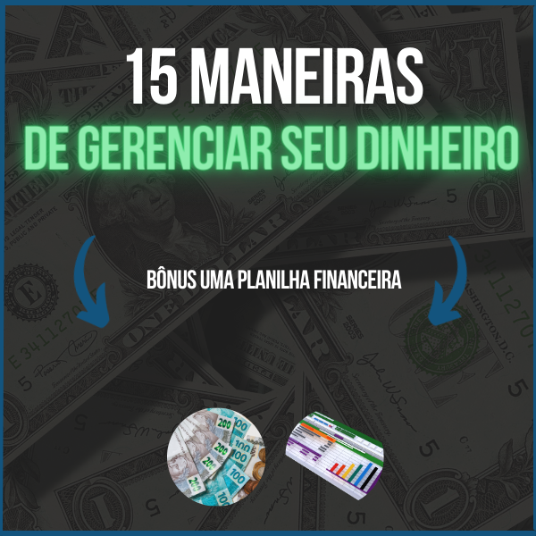 15 Maneiras de gerenciar seu dinheiro + planilha financeira - Wesll...