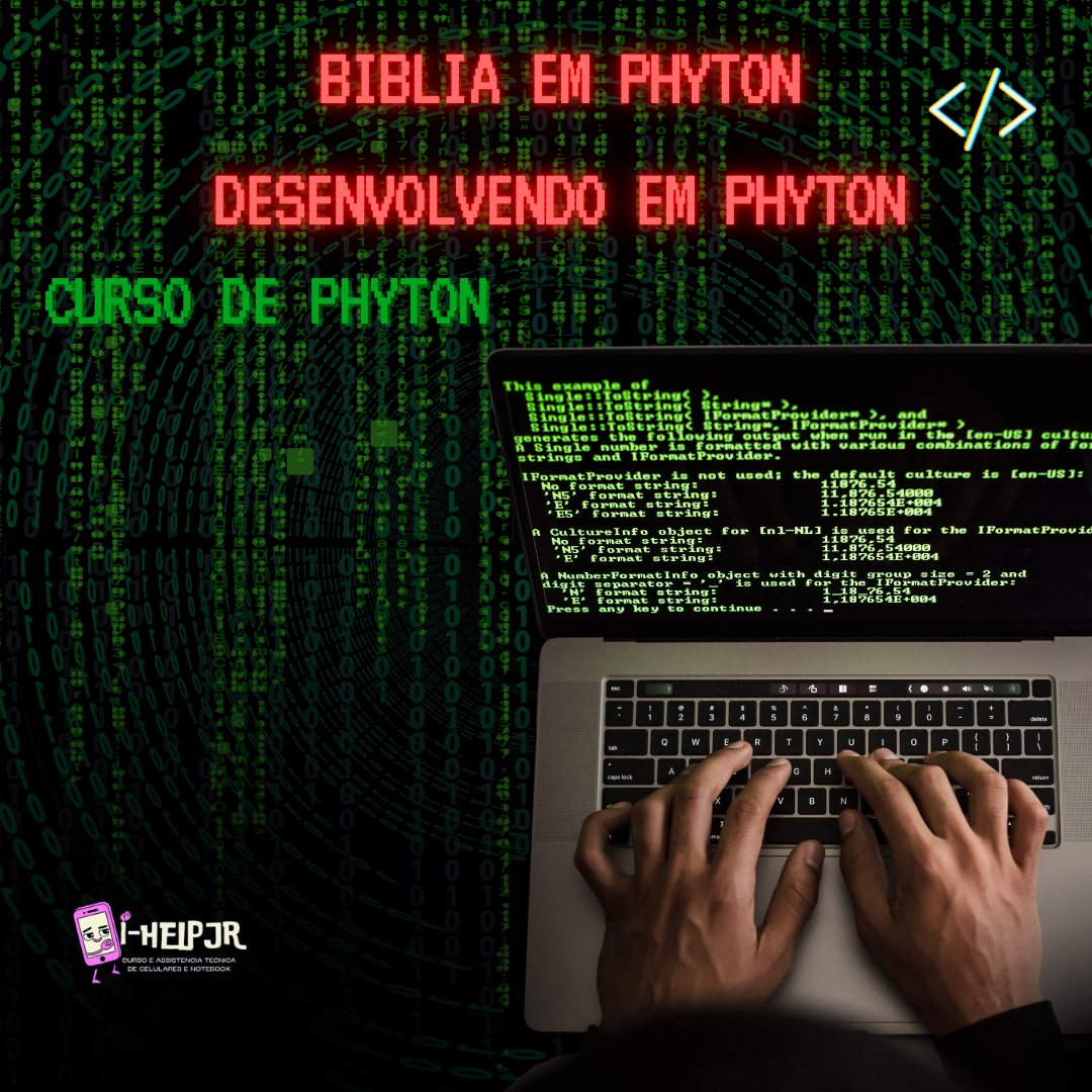 Biblia em Phyton Curso de phyton para Todos - Ihelpjr Cursos e Assi...