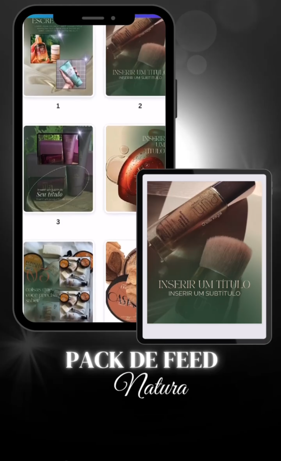 PACK DE FEED NATURA - PLR - Marília Trindade Veras | Hotmart