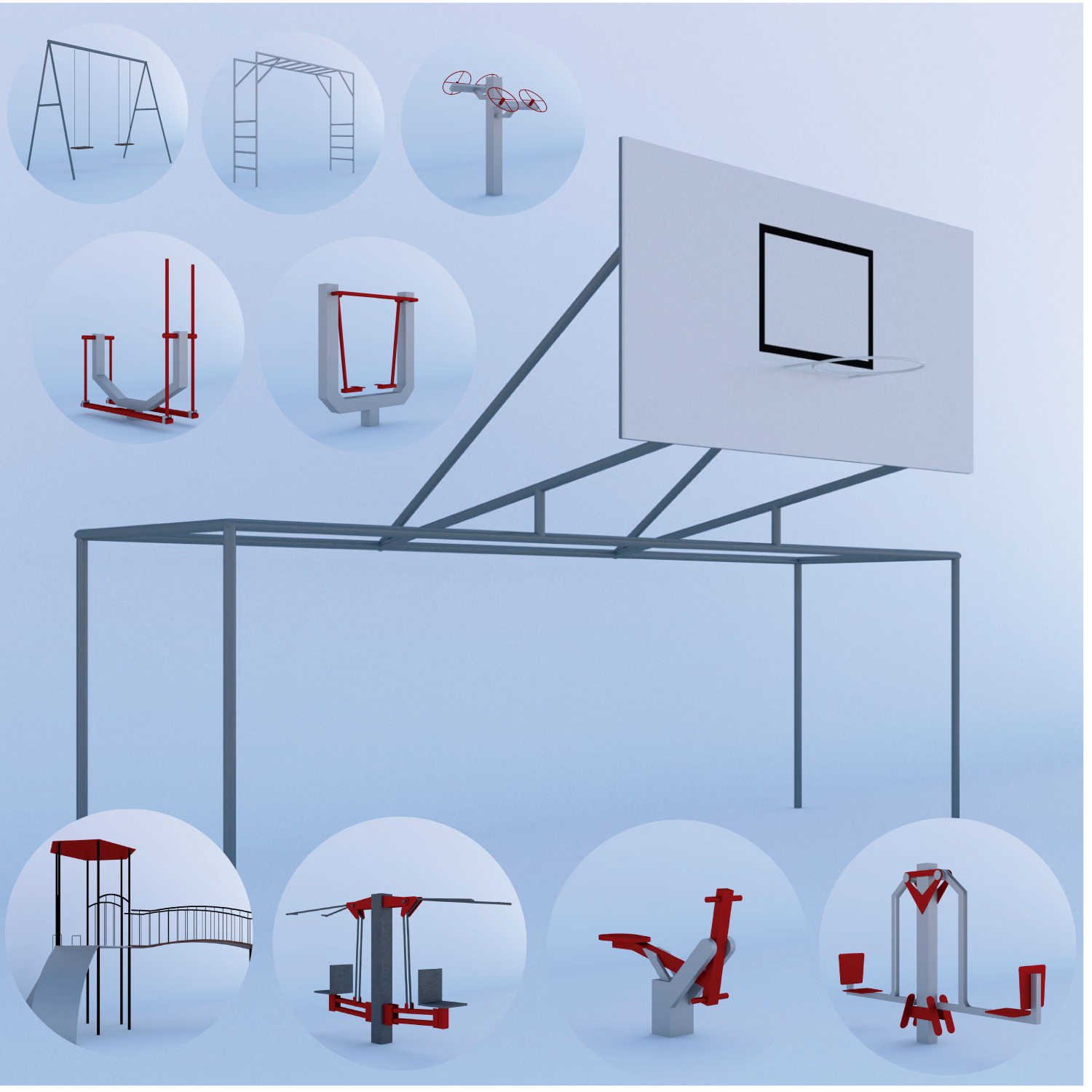 Mobiliario de parque (Revit 2022) - Krearq | Hotmart