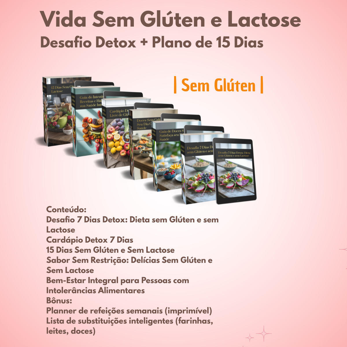 "Vida Sem Glúten e Lactose: Desafio Detox + Plano de 15 Dias" - Tr...