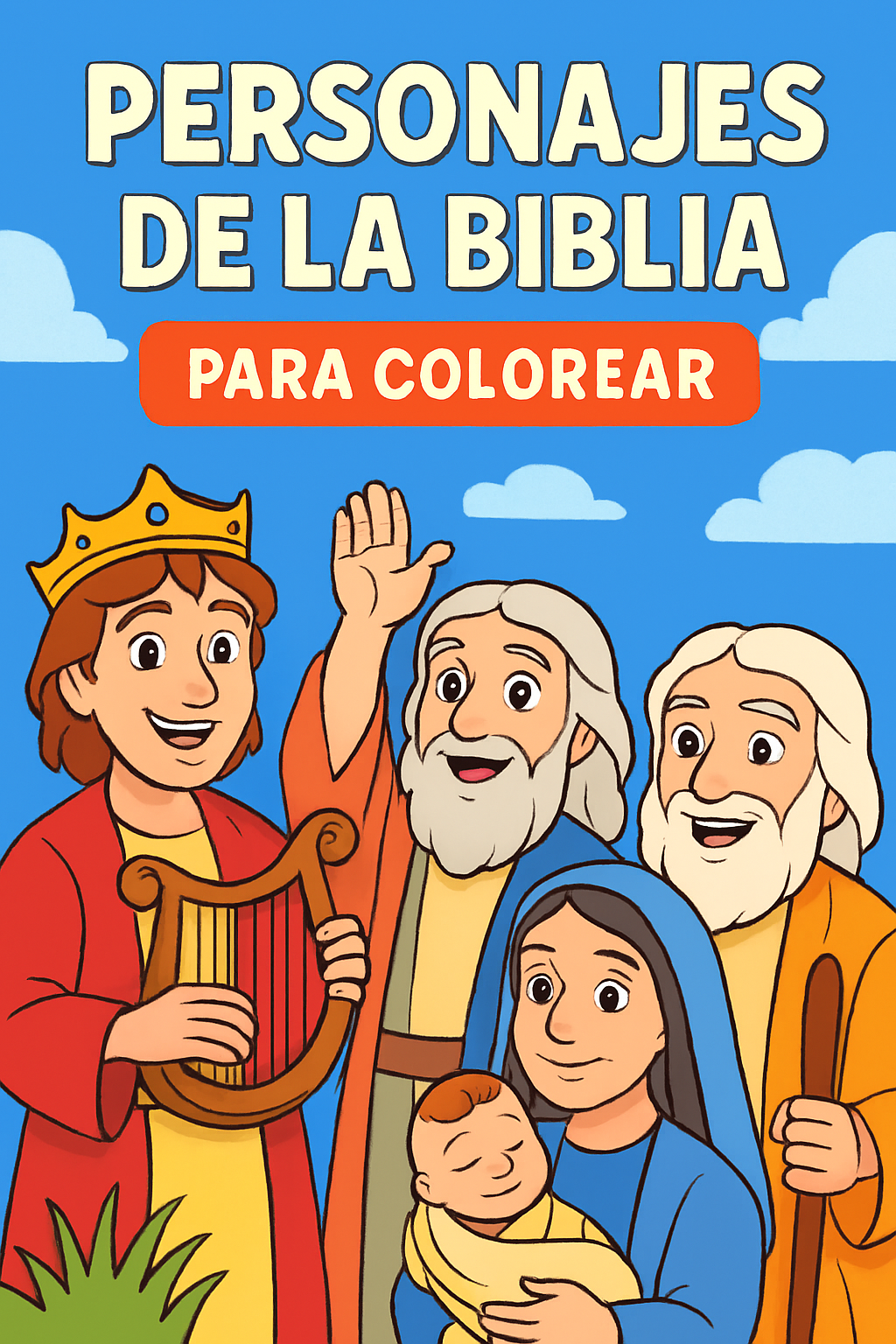 Libro para colorear con personajes de la Biblia - Ruth Andreina | H...