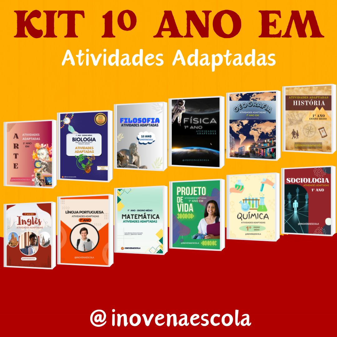 Kit 1º ano EM Atividades Adaptadas - Inove na Escola | Hotmart
