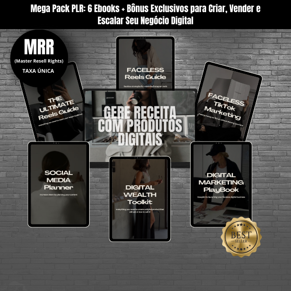 "Descubra Como Lucrar nas Redes Sociais com o Mega Pack: 6 Ebooks PLR + 2 Guias Exclusivas com ...