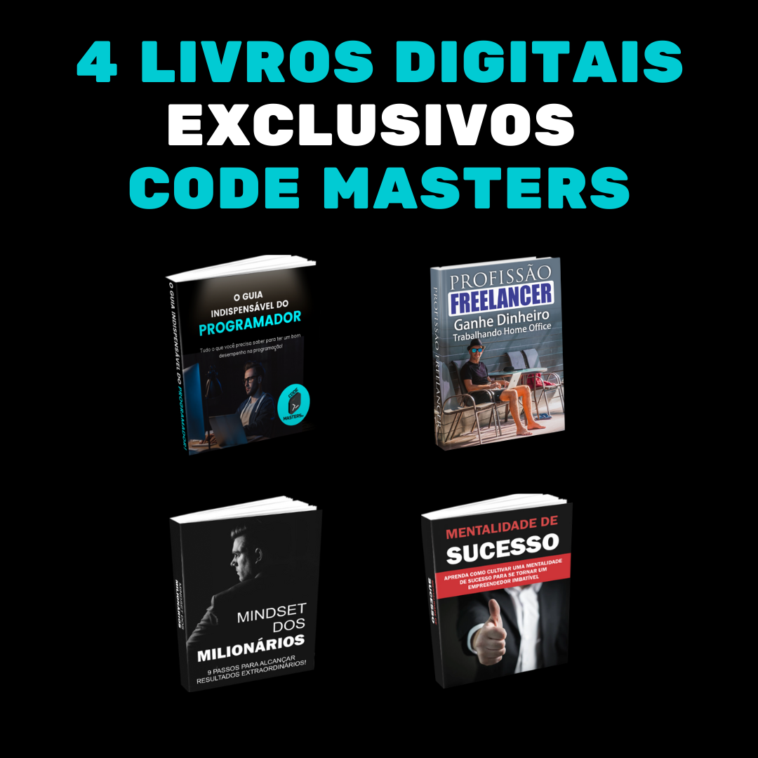 4 Livros Digitais Exclusivos Code Masters