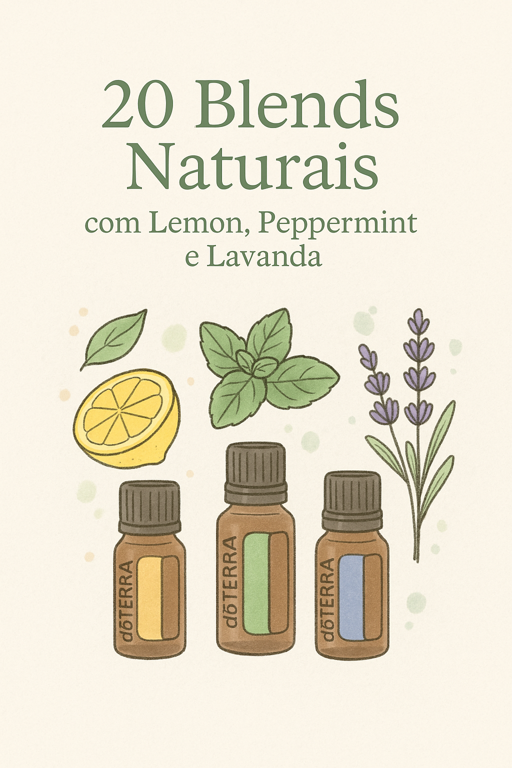 20 Blends Naturais com Lemon, Lavanda e Peppermint - Ana Luiza Jac...