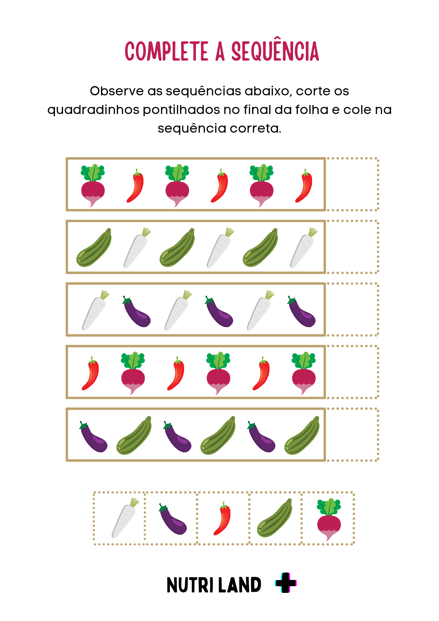 Complete a sequência
