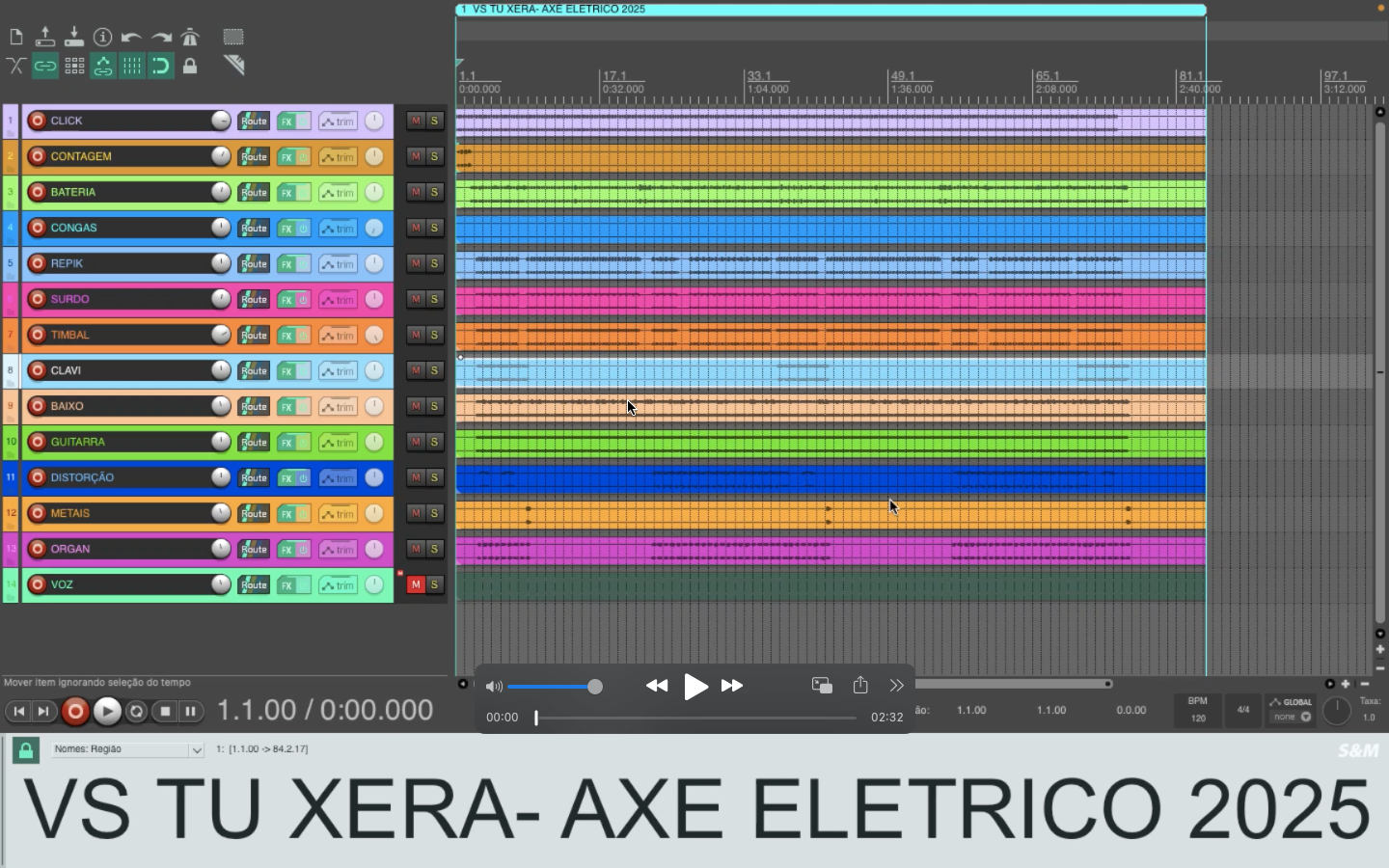 VS MULTITRACK/PLAYBACK TU XERA-AXÉ ELÉTRICO CARNAVAL 2025