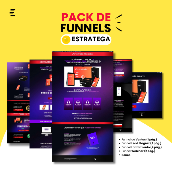 Pack de Funnels Estratega