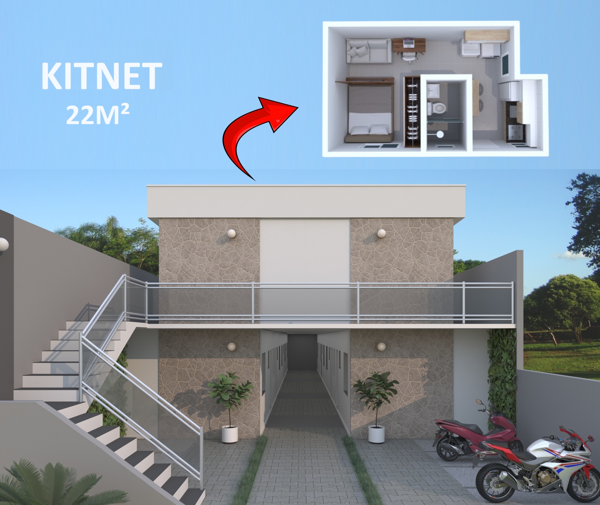 Prédio com até 16 kitnets de 23m² - Kathienny Freire da Silva | Hot...