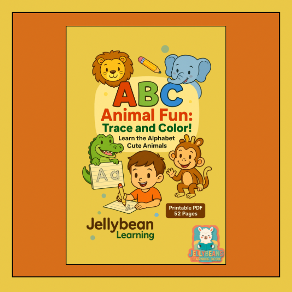 ABC Animal Fun: Trace and Color - Jellybeans Learning Book | Hotmart