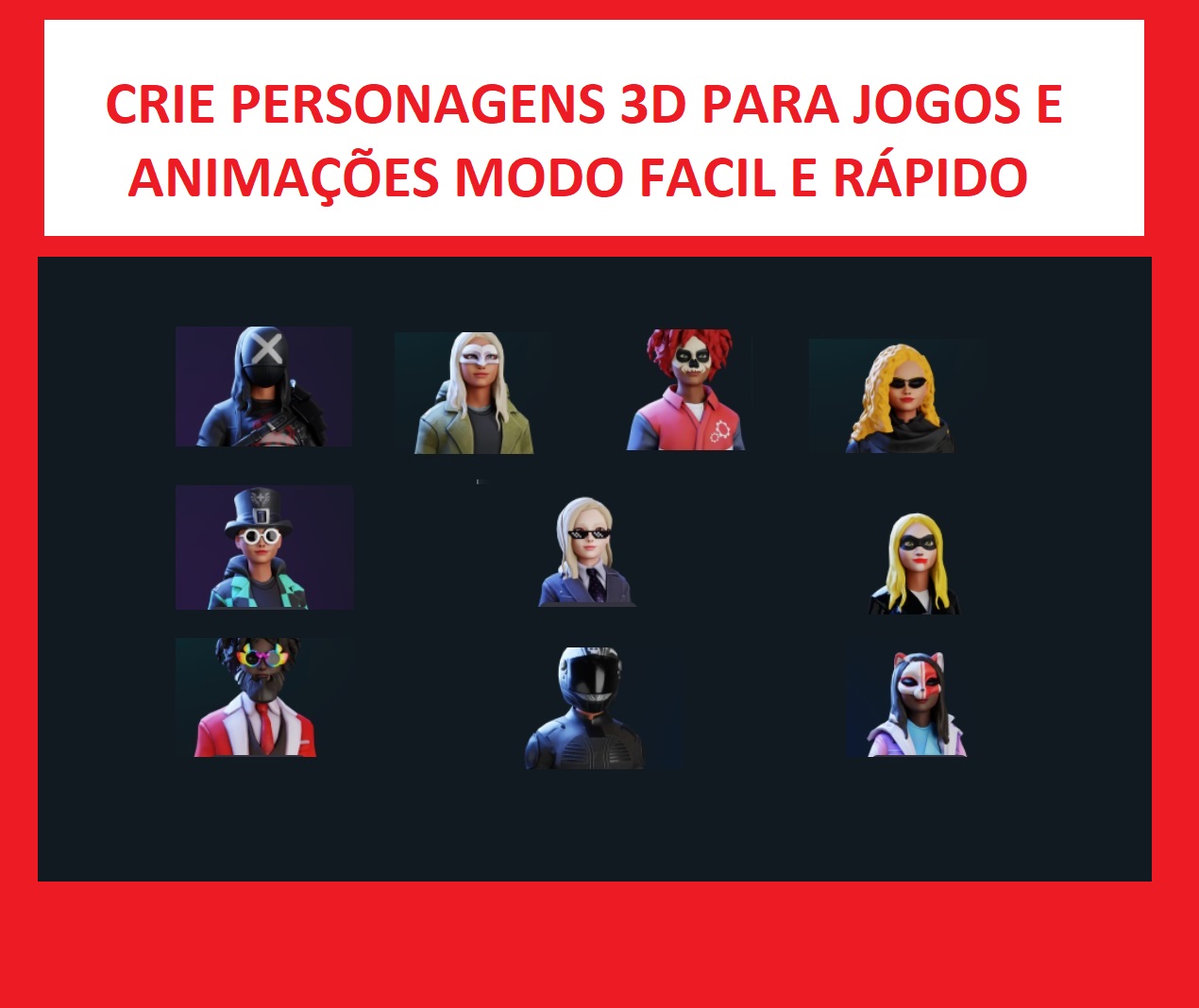 CRIAR E VENDER PERSONAGENS 3D FACIL PARA JOGOS E ANIMAÇÕES - alex ...
