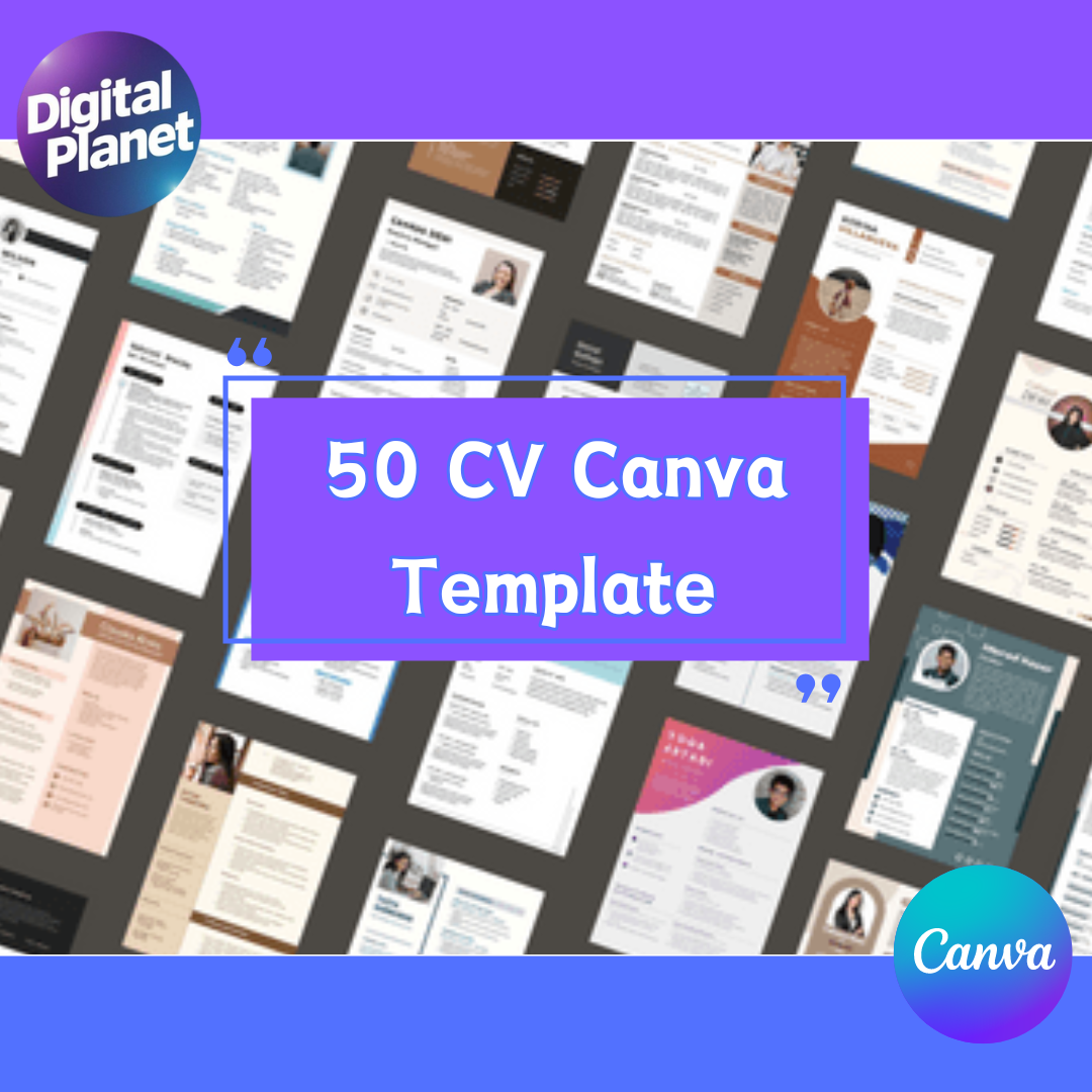 50 Customizable Canva Resume Templates - Modern, Professional Desig...