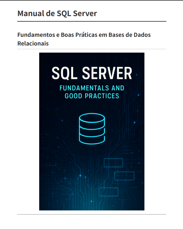 Manual de SQL Server - Fundamentos e Boas Práticas em Bases de Dad...