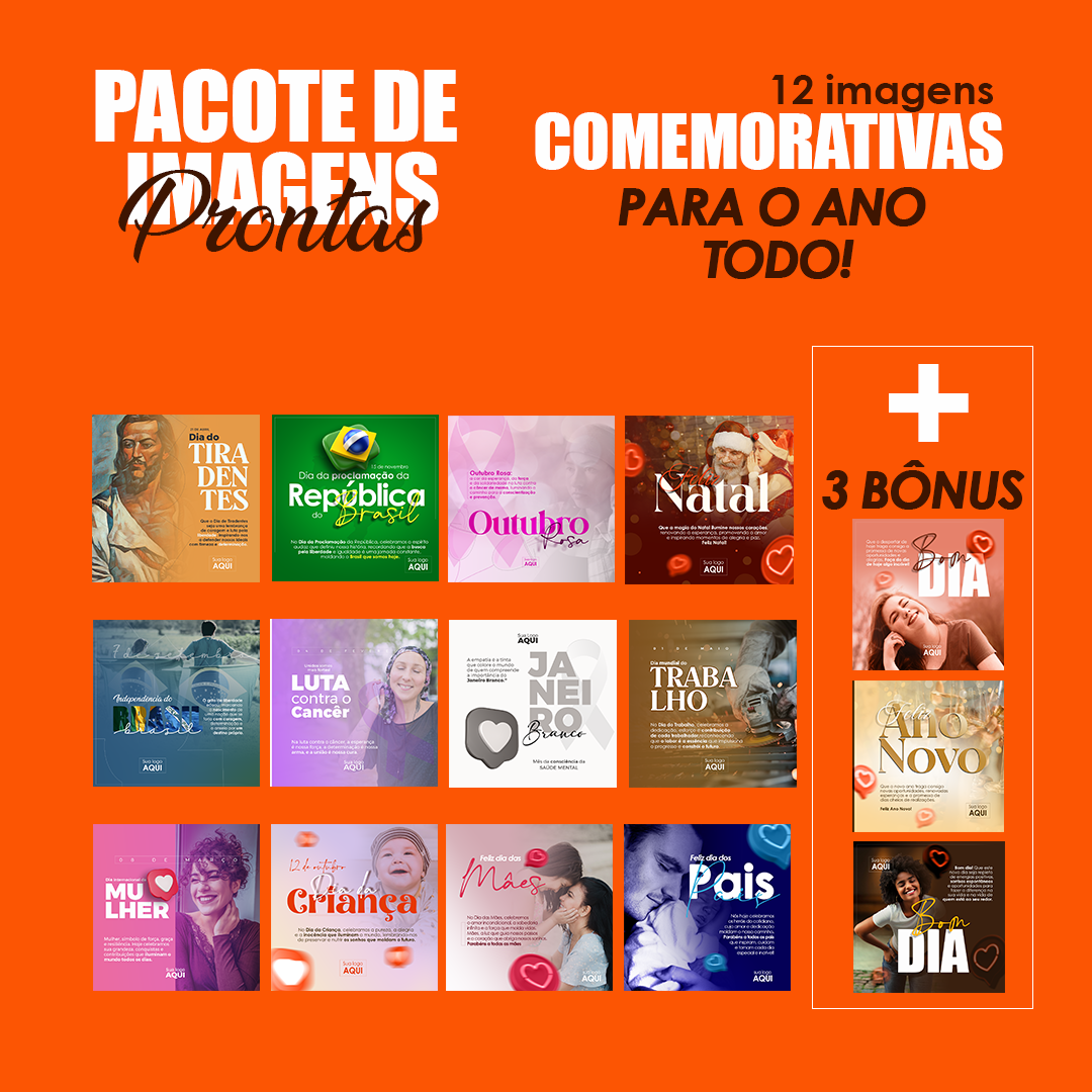 Social media 12 imagens + 3 bonus - Danieli Caroline Soares Ribeiro...