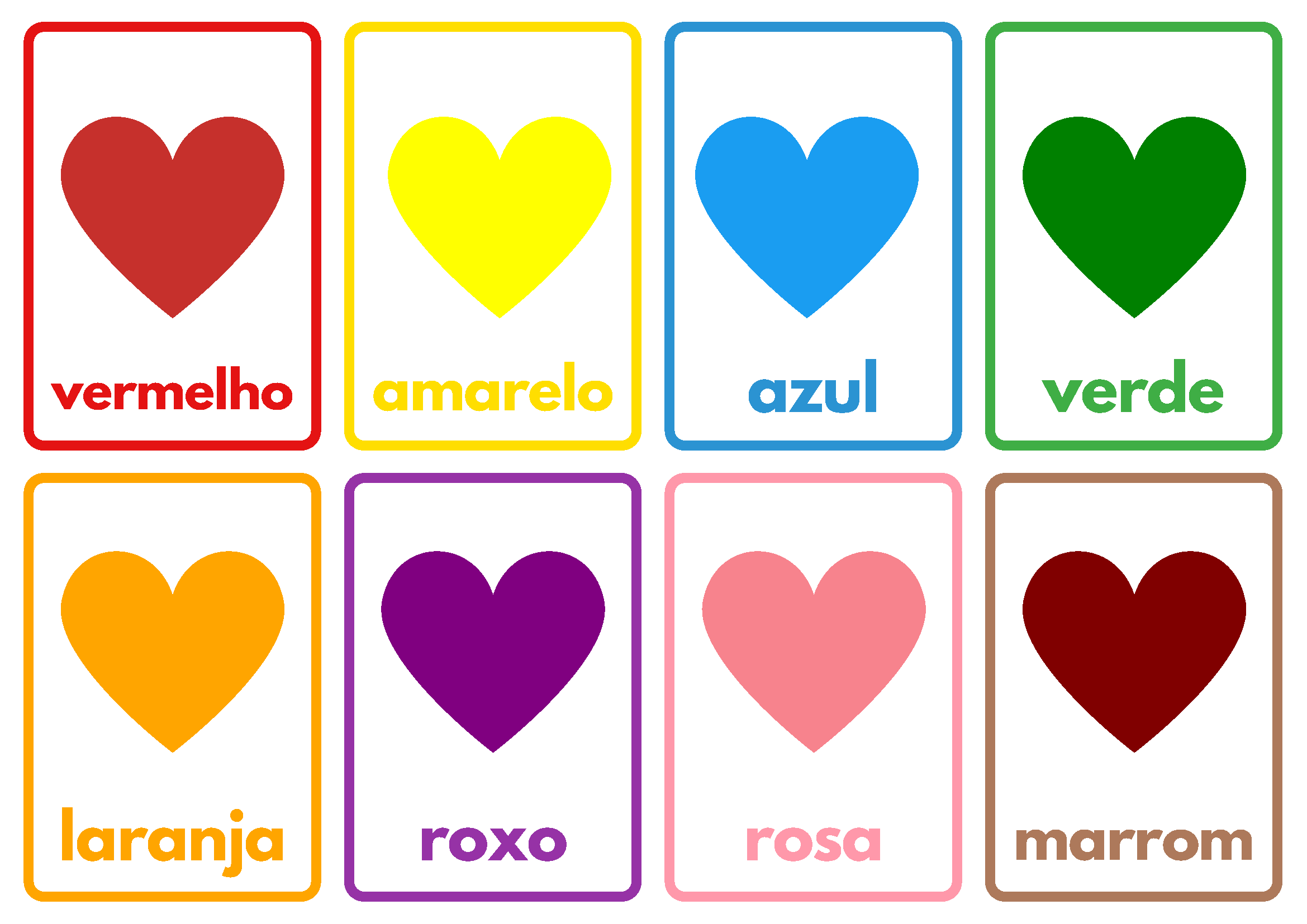 Flashcards cores - Vivian Camões | Hotmart