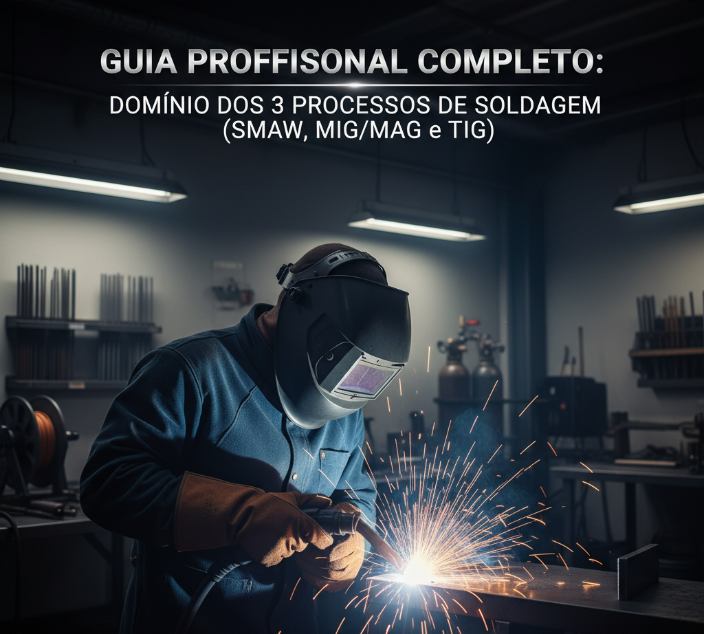 GUIA PROFISSIONAL COMPLETO: DOMÍNIO DOS 3 PROCESSOS DE SOLDAGEM (SM...