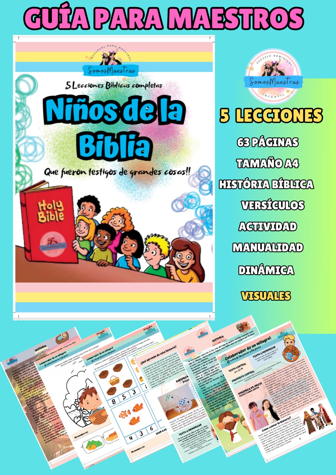 NIÑOS DE LA BIBLIA (ARCHIVO PDF) - Somos Maestras | Hotmart