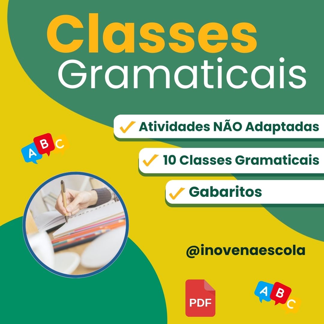 Classes Gramaticais (NÃO ADAPTADAS)