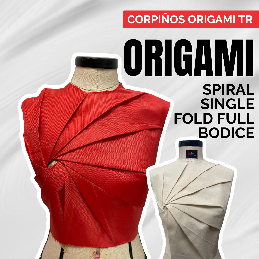 TR: Corpiño Origami Spiral Single Fold Full Bodice