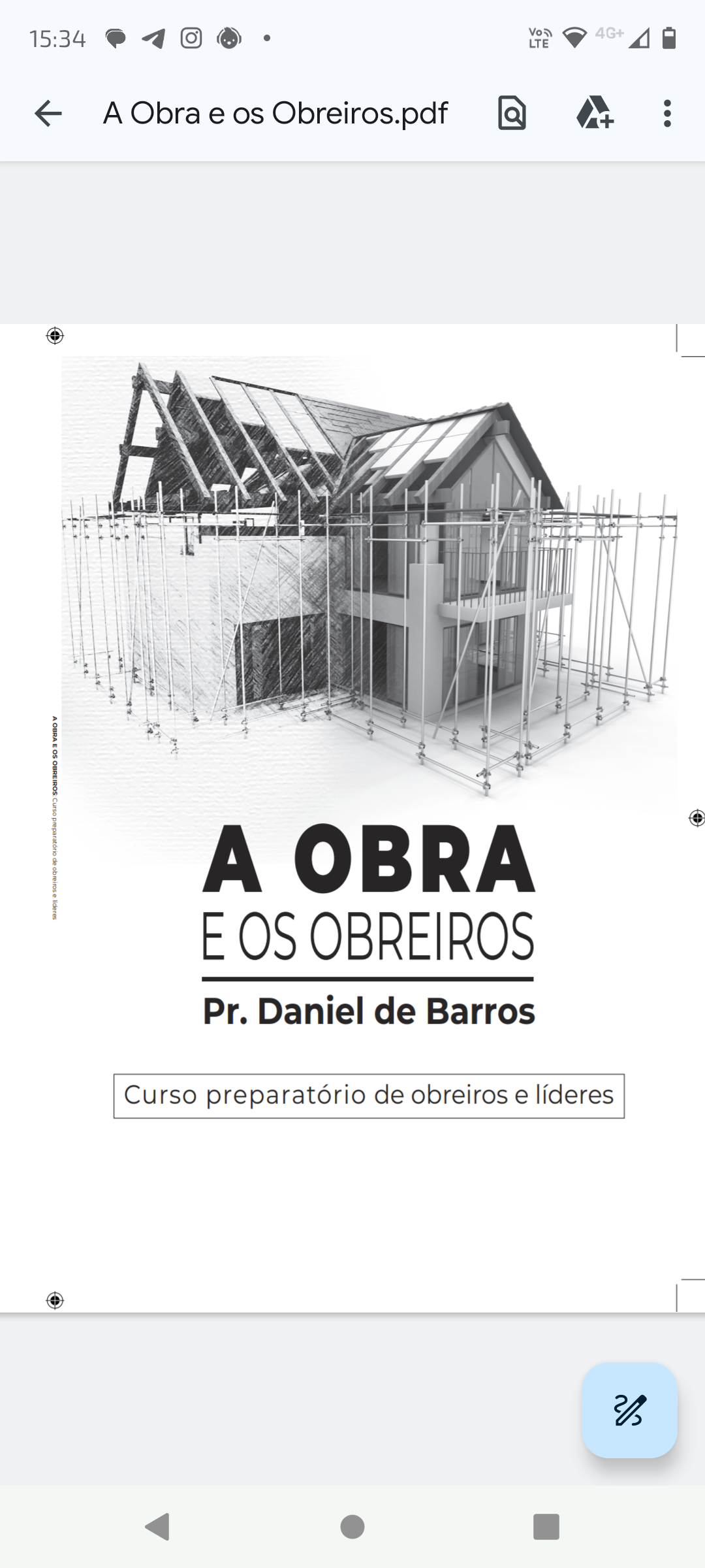 A obra e os Obreiros - Daniel Barros | Hotmart