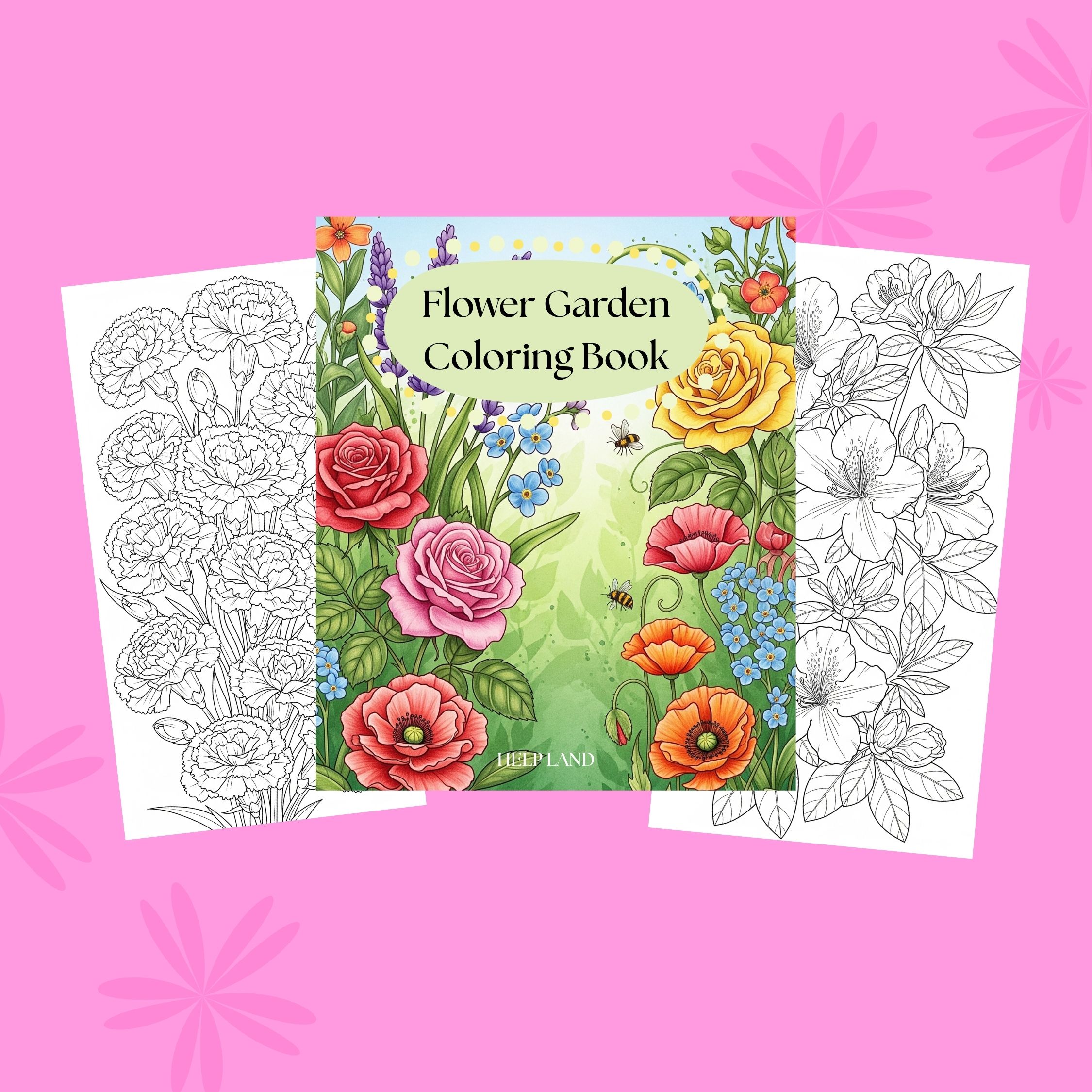 Flower Garden Coloring Book - LIBROS DE LECTURA, TARJETAS DE CUMPLE...