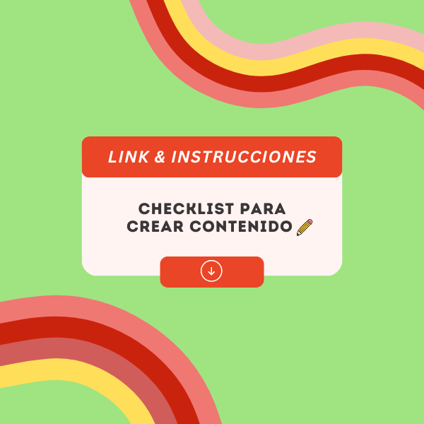 Checklist Para Crear Contenido 🎯 - Creando Ando by Mila | Hotmart