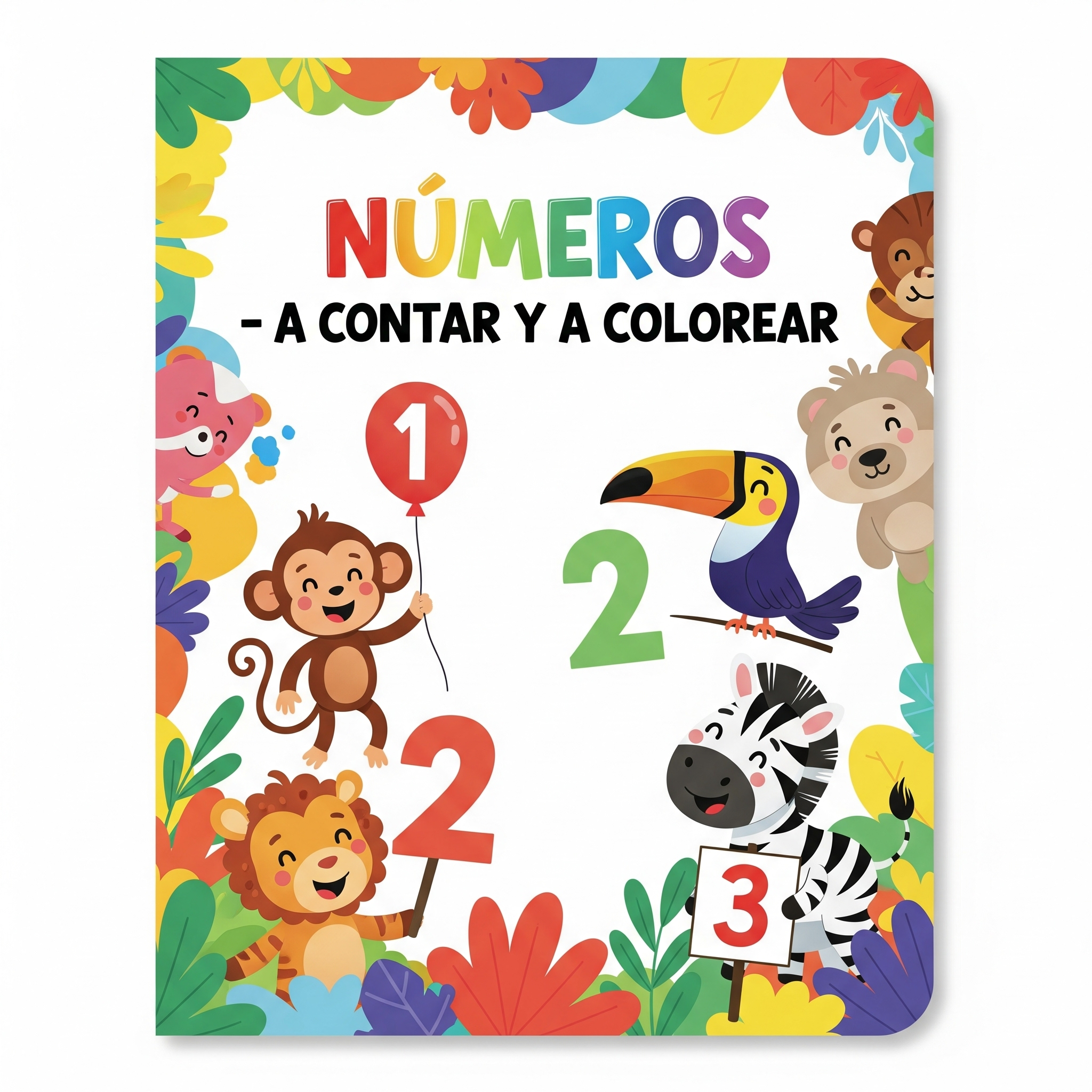 Colorea y Aprende: Números y Animales para Niños - Karla Daniela Ma...