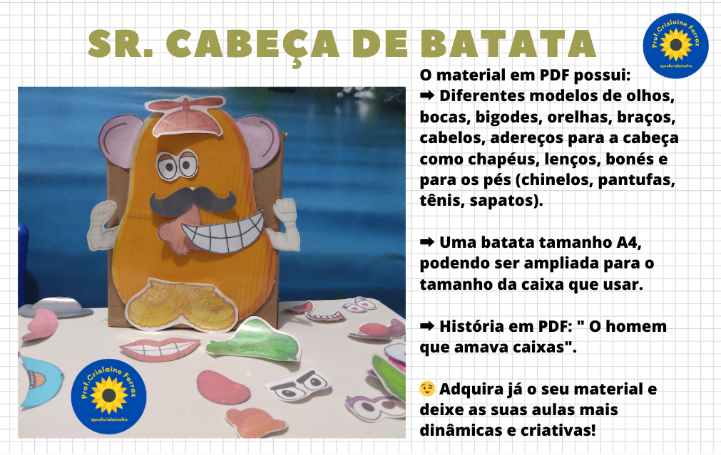 Sr. Cabeça de Batata - Crislaine Ferraz | Hotmart
