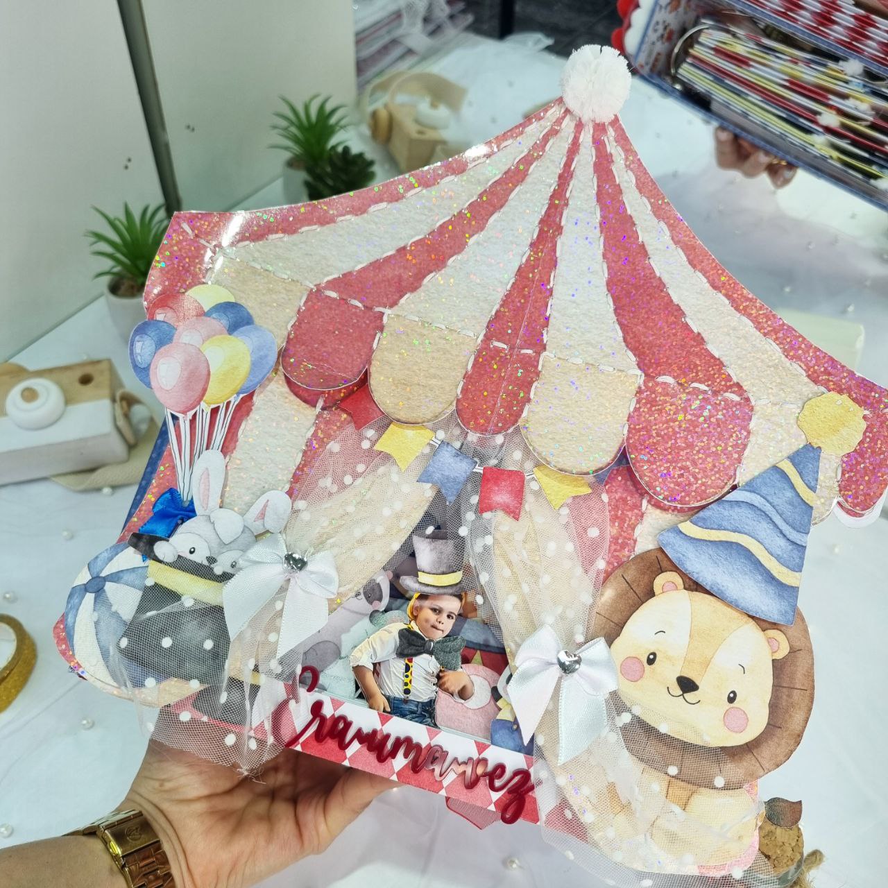Mini Álbum em Scrapbook | Circo