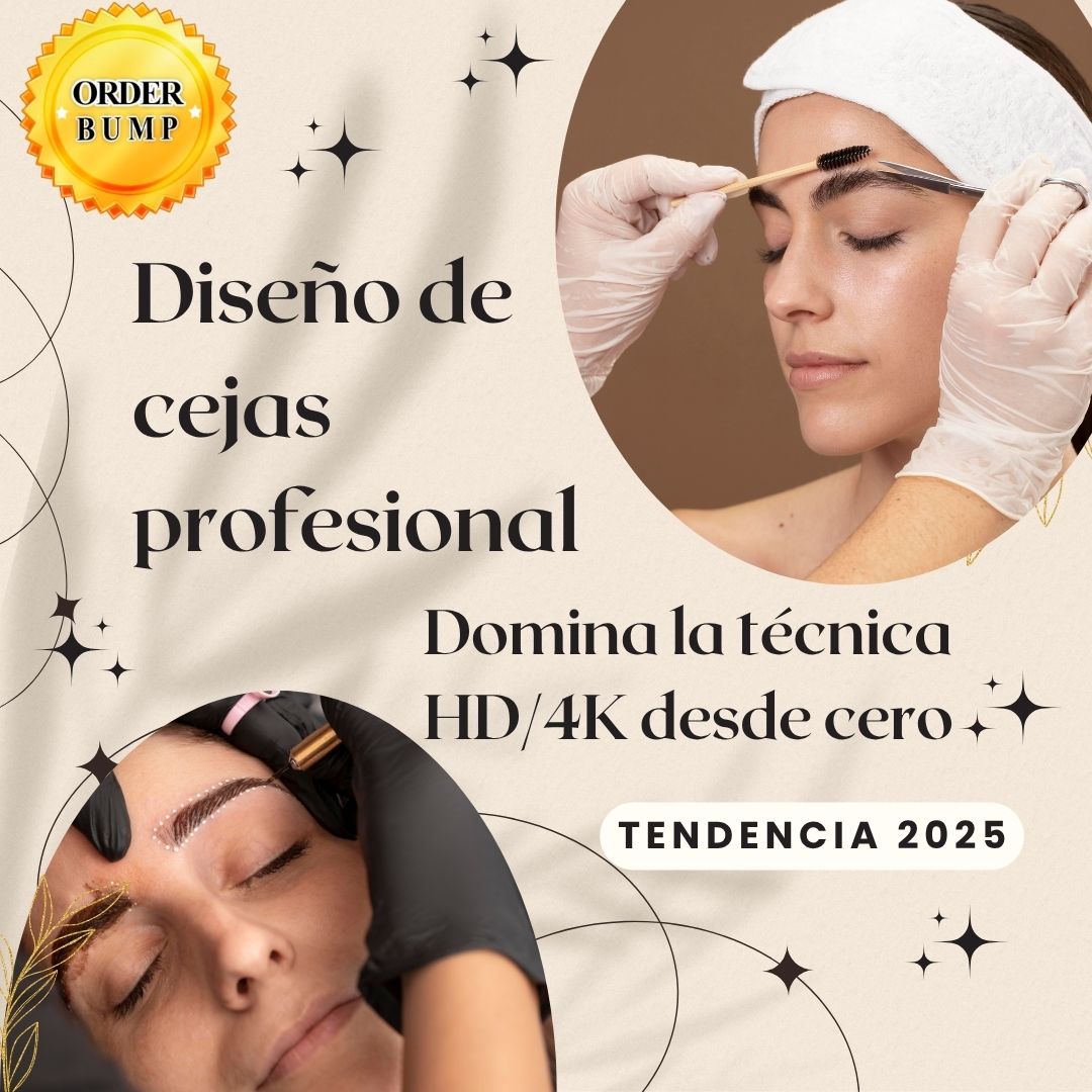 Diseño de cejas profesional Domina la técnica HD4K desde cero - Dig...