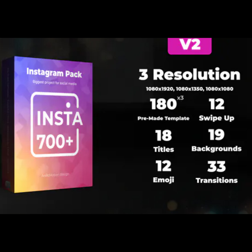 Pacote com 700 intens de Stories do Instagram