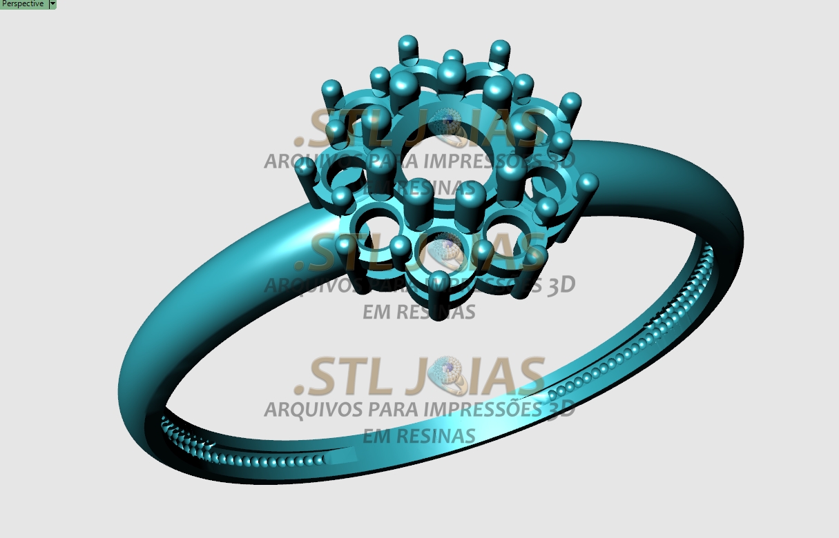 ANEL CHUVEIRO Arquivo para impressão 3D. Formato STL