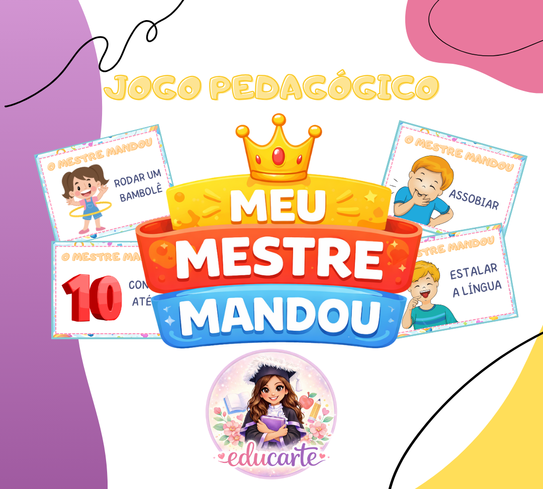 Jogo Pedagógico: O Mestre Mandou (Pré-Escola) | Hotmart