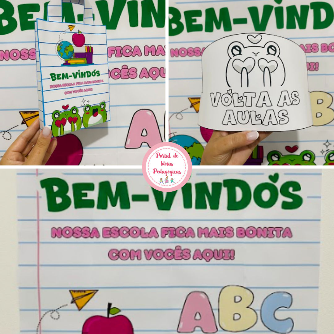 Painel de Boas-Vindas – Tema Super Colorido! - Portal de Ideias P...