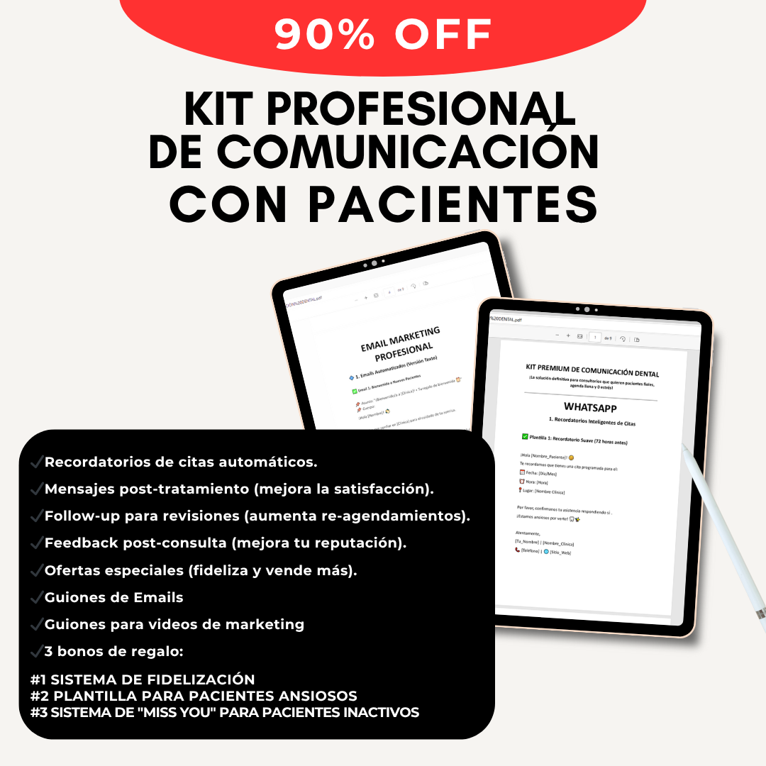Kit Profesional de Comunicación con Pacientes - Emprende Mas | Hotmart