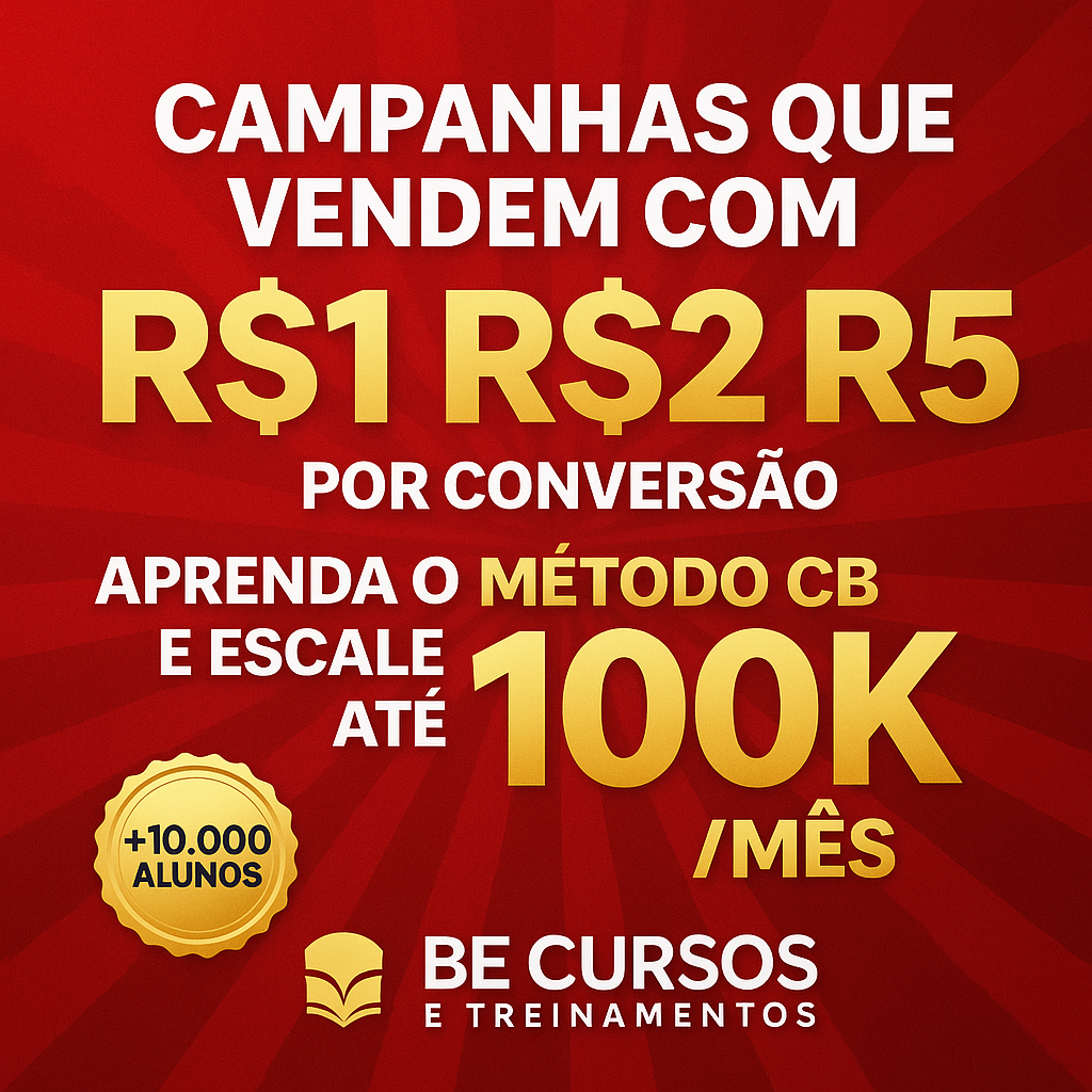 Método CB - CONVERTENDO BARATO - BE CURSOS E TREINAMENTOS | Hotmart