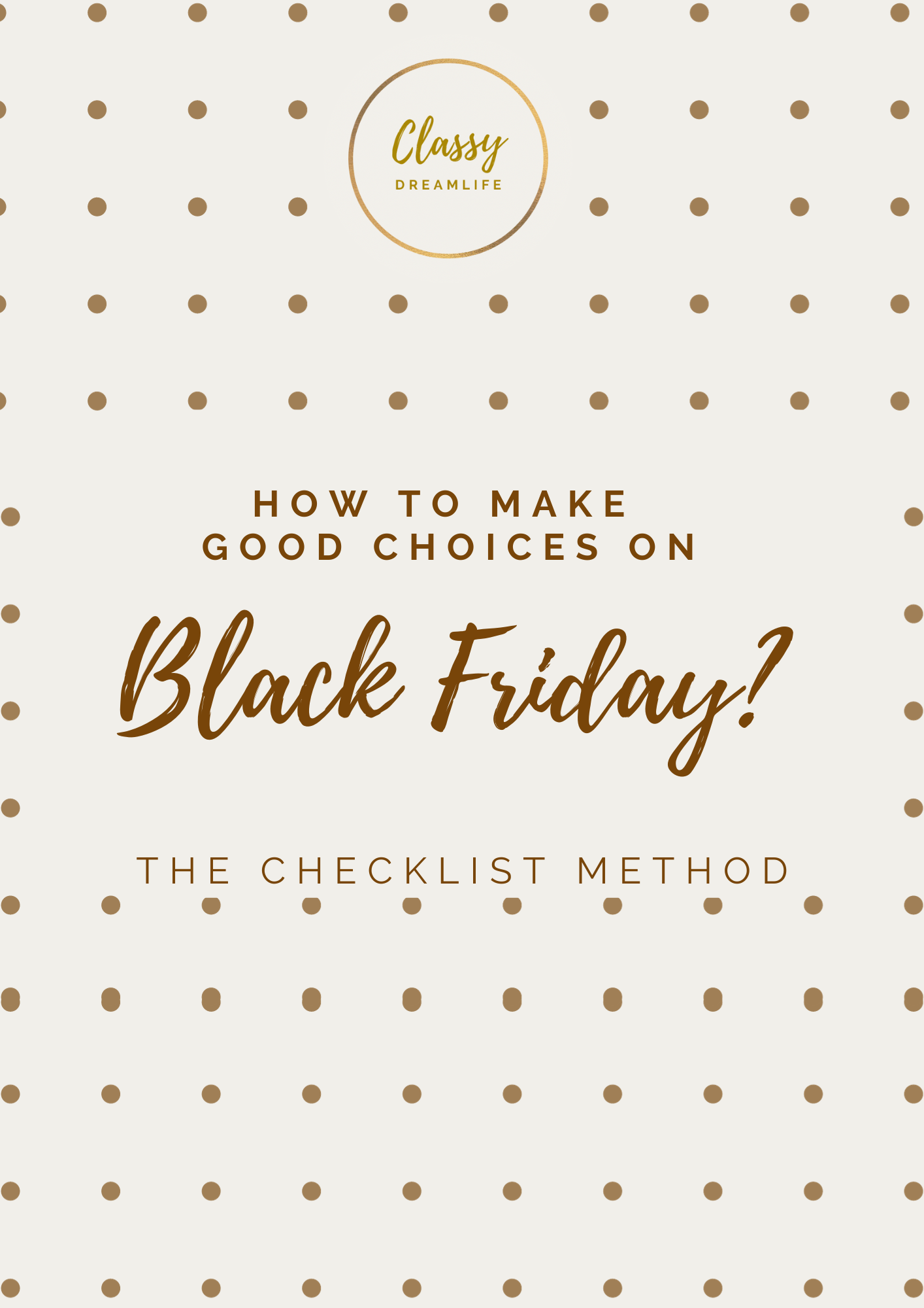 HOW TO MAKE GOOD CHOICES ON BLACK FRIDAY? - E-book