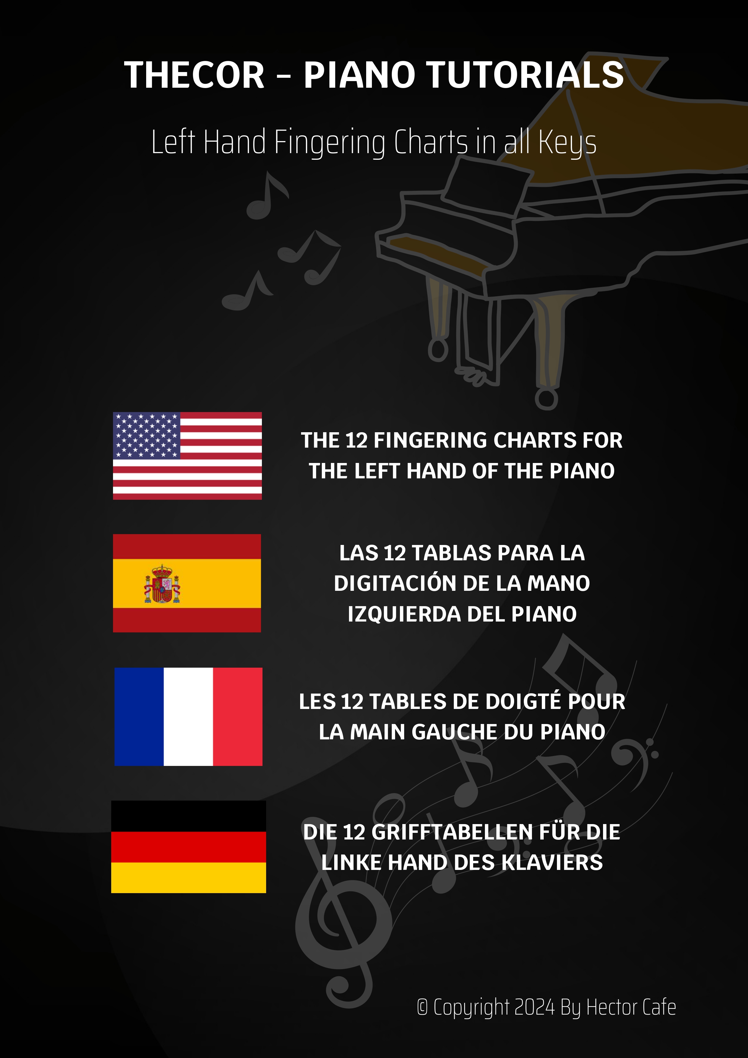 THE 12 FINGERING CHARTS FOR THE LEFT HAND OF THE PIANO - ASOCIACION...