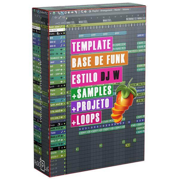 Template | Fl Studio | Base de Funk Estilo Dj W | Projeto | Samples | Loops