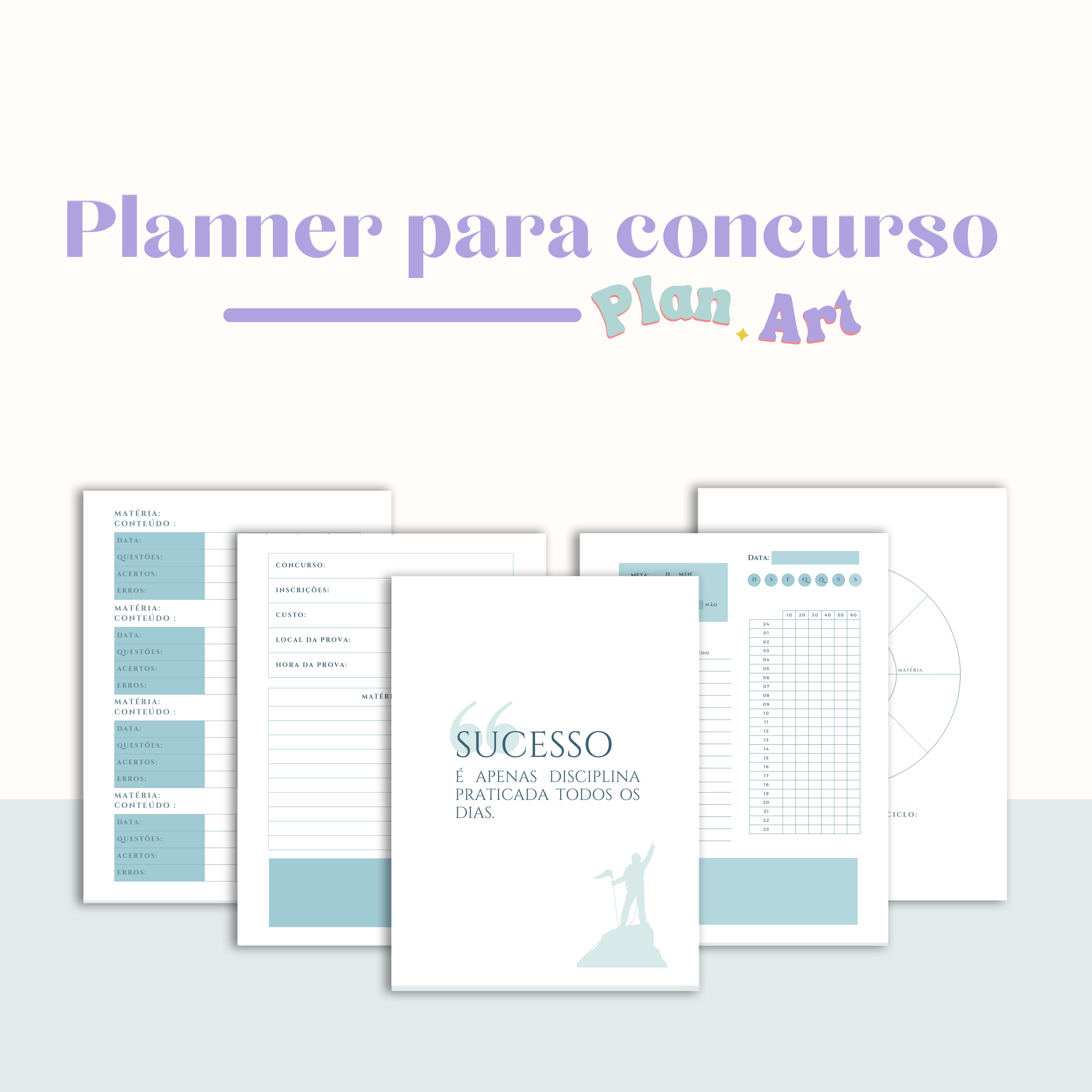 Planner do concurseiro - PlanArt