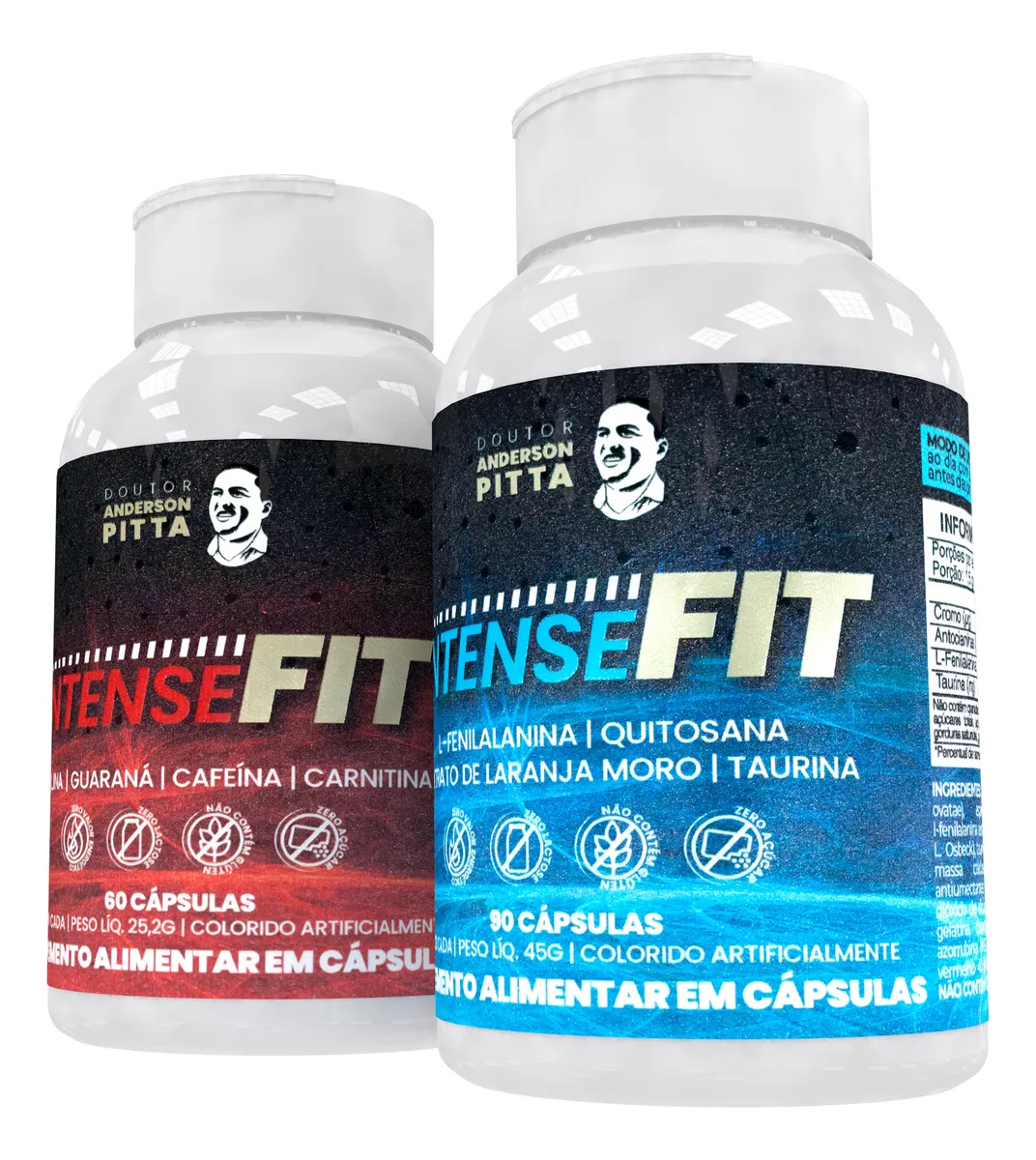 2 unidades Intense Fit Inibidor Apetite | 150 Cápsulas - Anderson P...