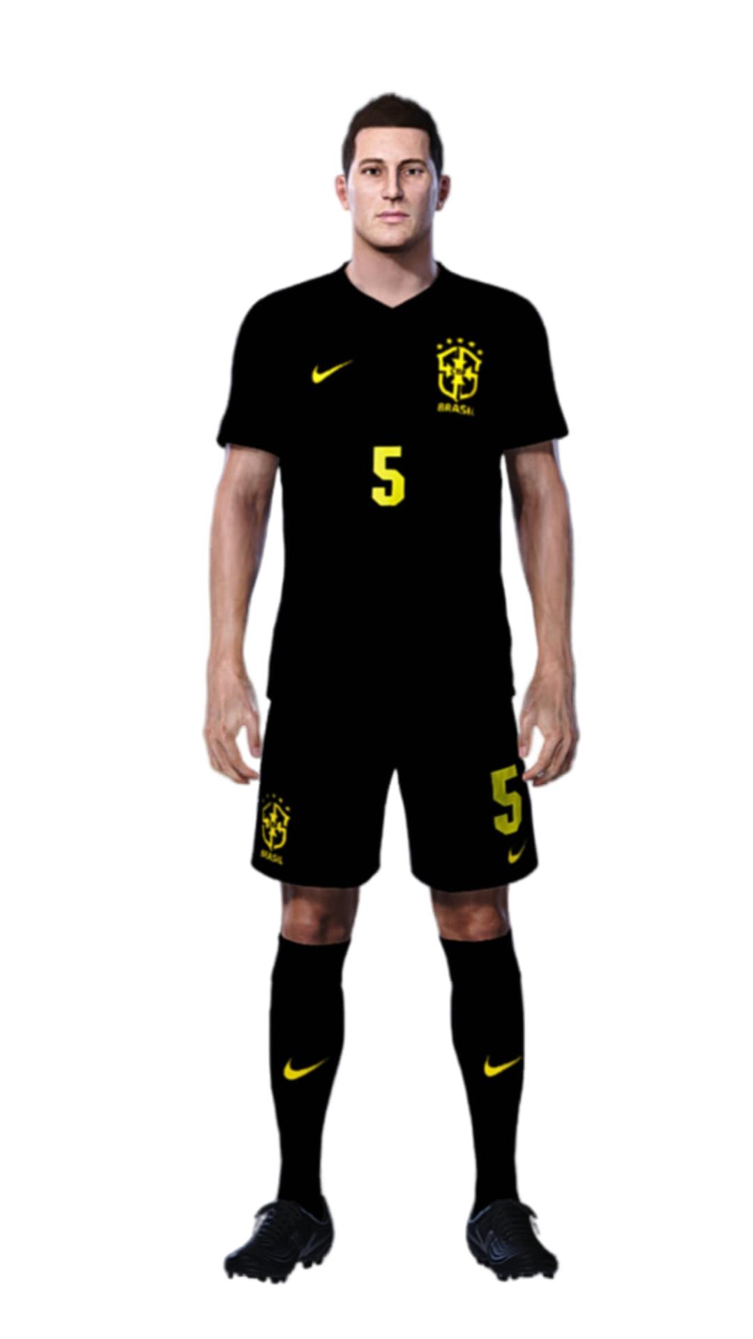 Brail Kit do uniforme Preto 2023 para PES2021 e PES2018 PC - Felipe...