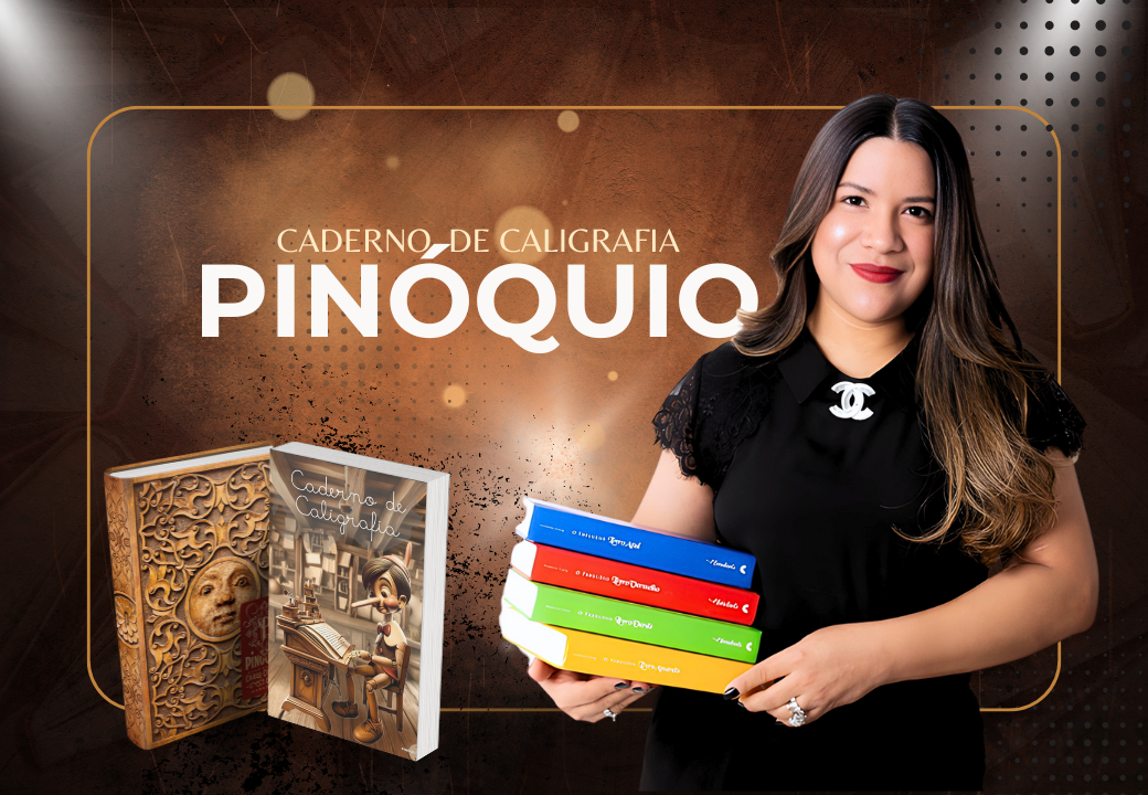 Caderno de Caligrafia - Pinóquio - Lorena Barbosa
