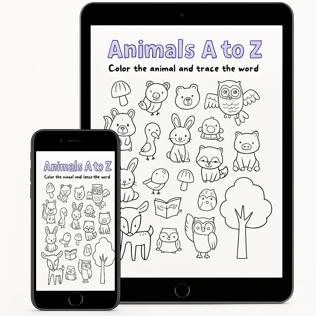 Wild Animals Positive Affirmations Coloring Book - Kevin Zapata ...